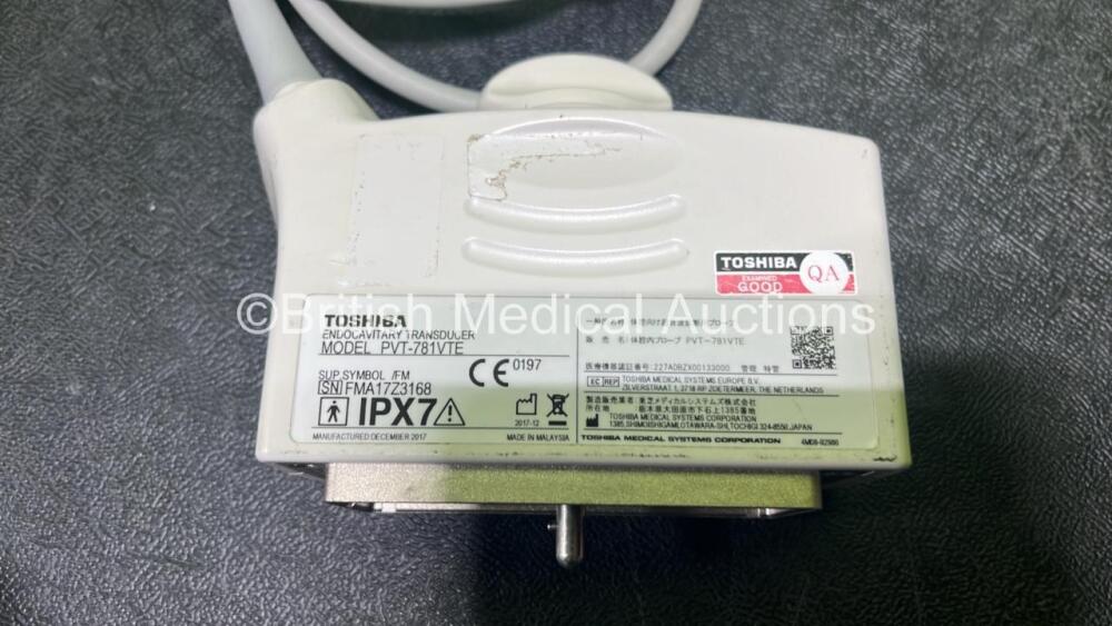 Toshiba PVT-781VTE 11C3 Endocavitary Ultrasound Transducer / Probe *Mfd ...