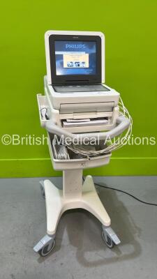 Philips PageWriter TC50 ECG Machine on Stand with 10 Lead ECG Leads *Mfd 2020* (Powers Up) *S/N ...