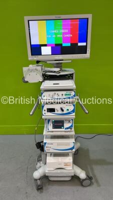 Conmed Stack Trolley with Conmed HD 1080p Monitor, Conmed HD IM8000 ...