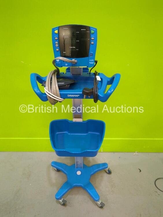 GE Carescape V100 Vital Signs Monitor on Stand (Powers Up) | March 2025 ...