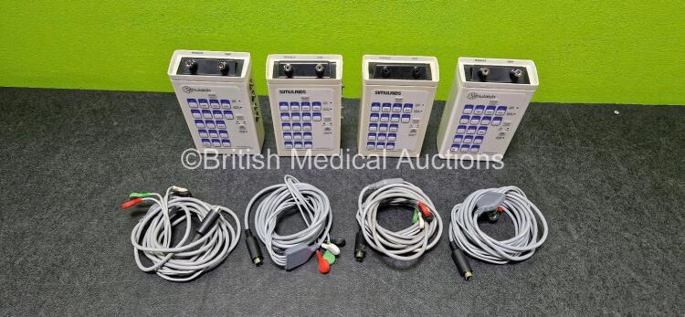 4 x Simulaids Interactive ECG Arrhythmia Simulator Training Devices ...