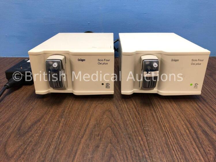 2 x Drager Scio Four Oxi Plus Gas Modules with 2 x Infinity ID ...