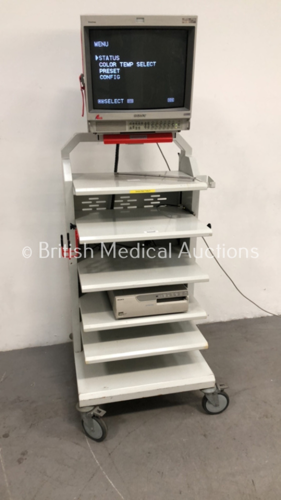 Stryker Stack Trolley with Sony Trinitron Monitor and Sony UP-2300P ...