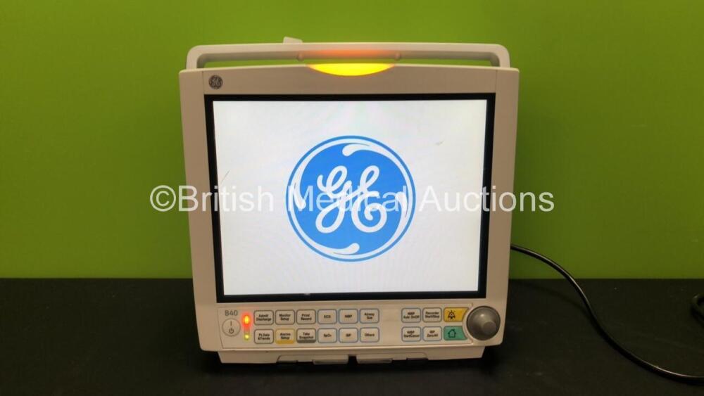 GE B40 Patient Monitor Including ECG, NIBP, SpO2, T1 and T2 Options ...