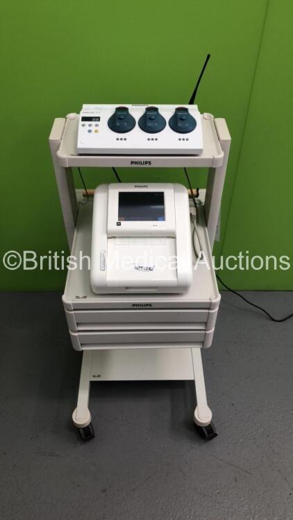 Philips Avalon FM30 Fetal Monitor with 4 x US Transducers,2 x TOCO ...
