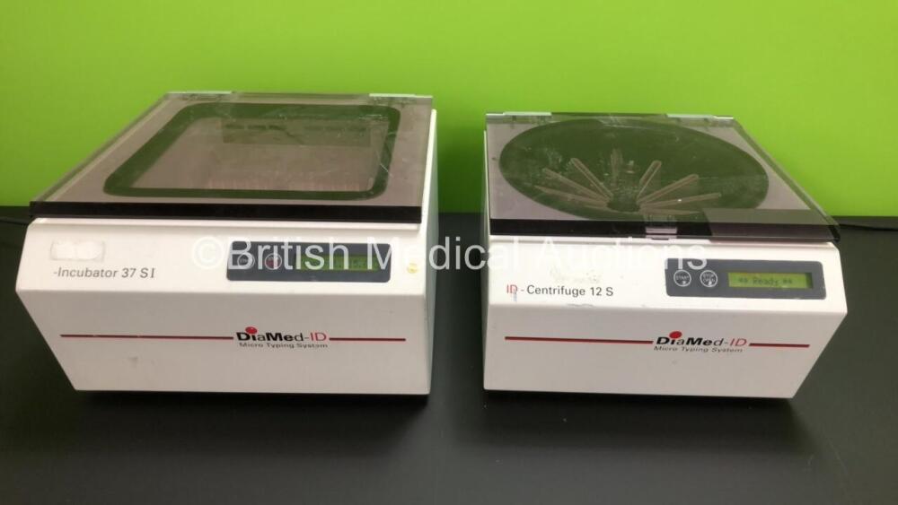 1 x DiaMed -ID Incubator 37 SI and 1 x DiaMed -ID Centrifuge 12 S (Both ...