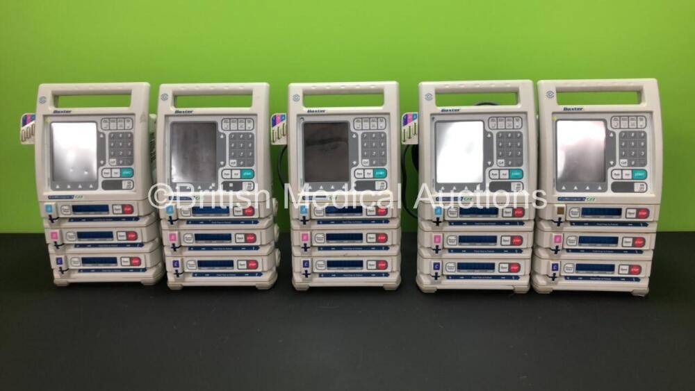 5 x Baxter Colleague 3 CXE Volumetric Infusion Pumps (All Draw Power ...
