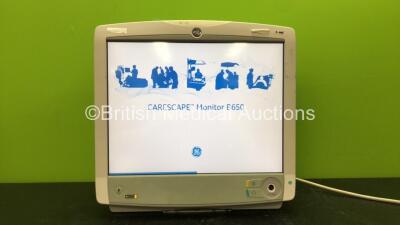 GE Carescape B650 Patient Monitor with 1 x GE Ref 2016793-002 Module ...