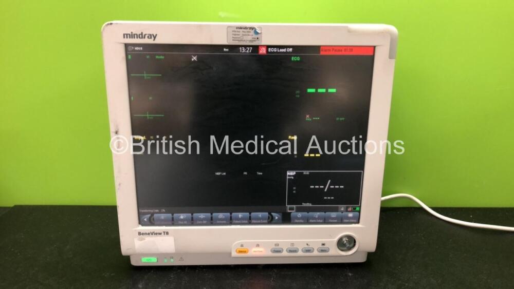 Mindray BeneView T8 Patient Monitor with 1 x Mindray BeneView T1 ...