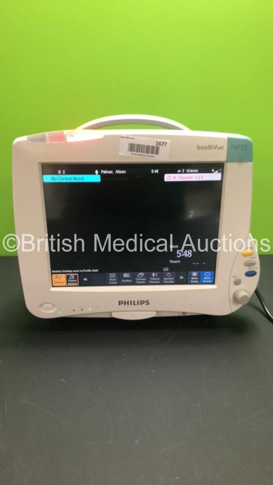 Philips IntelliVue Cardiac MP50 M8004A Patient Monitor Software ...