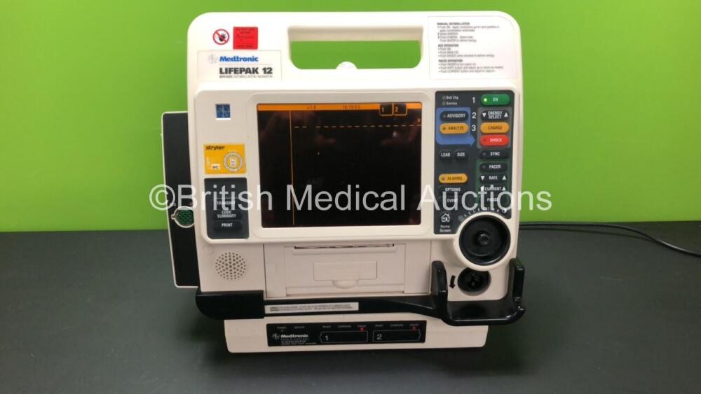 Physio Control Lifepak 12 Biphasic Defibrillator / Monitor Including ...