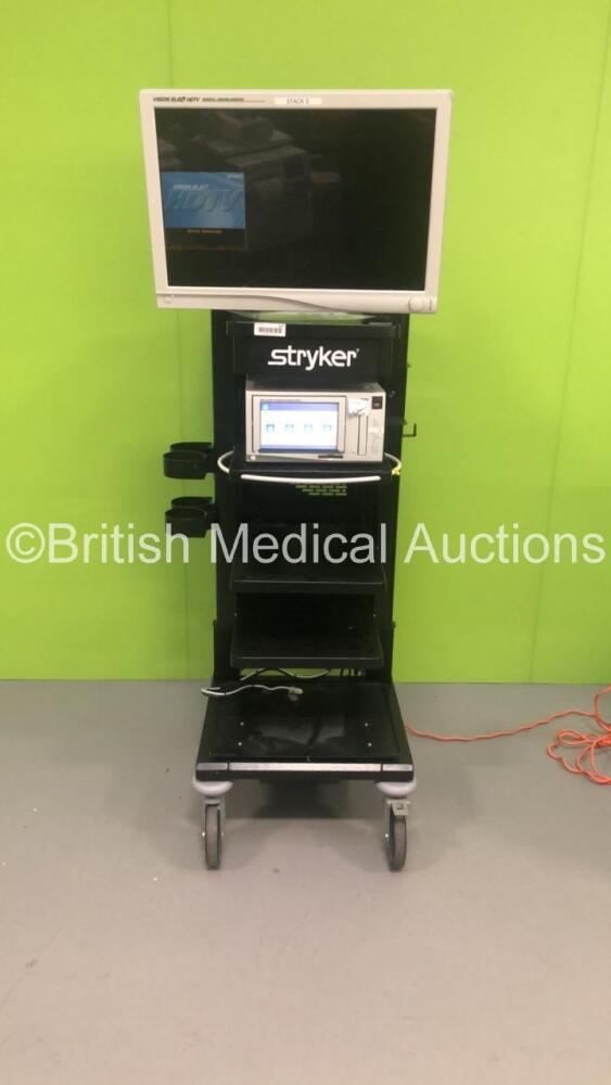 Stryker Stack Trolley Including Stryker Vision Elect HDTV Surgical ...