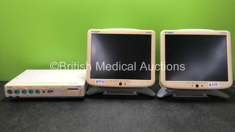 1 x Fukuda Denshi HS-100 Module with 2 x Fukuda Denshi DS-7300 Monitors ...