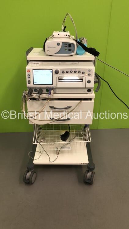 GE Corometrics 250cx Series Fetal Monitor *Mfd 2017* on Stand with 2 x ...