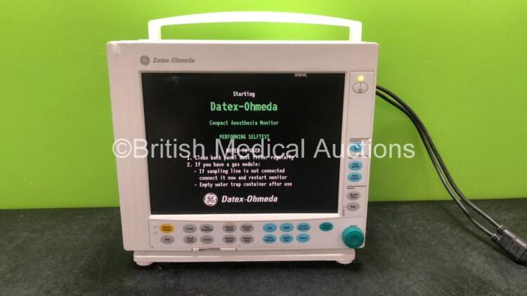 Datex Ohmeda Compact Anaesthesia Monitor with 1 x GE Type E-PRESTN ...