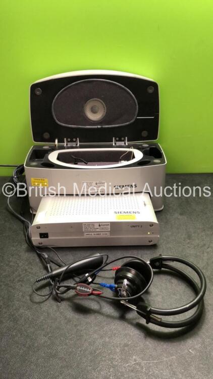 Siemens Unity 2 Audiometer with Siemens Unity 2 Docking Station, 2 x Headphones and 1 x Finger ...