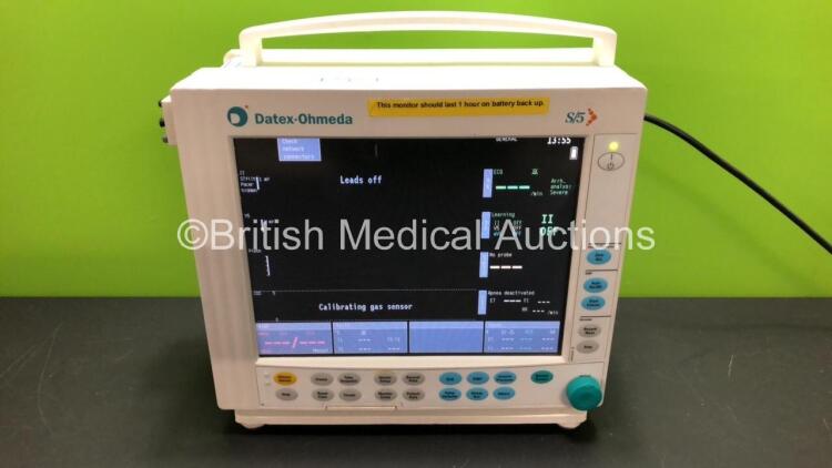 GE Datex Ohmeda Compact Anesthesia Monitor (Powers Up) *Mfd 02-2006* 1 ...