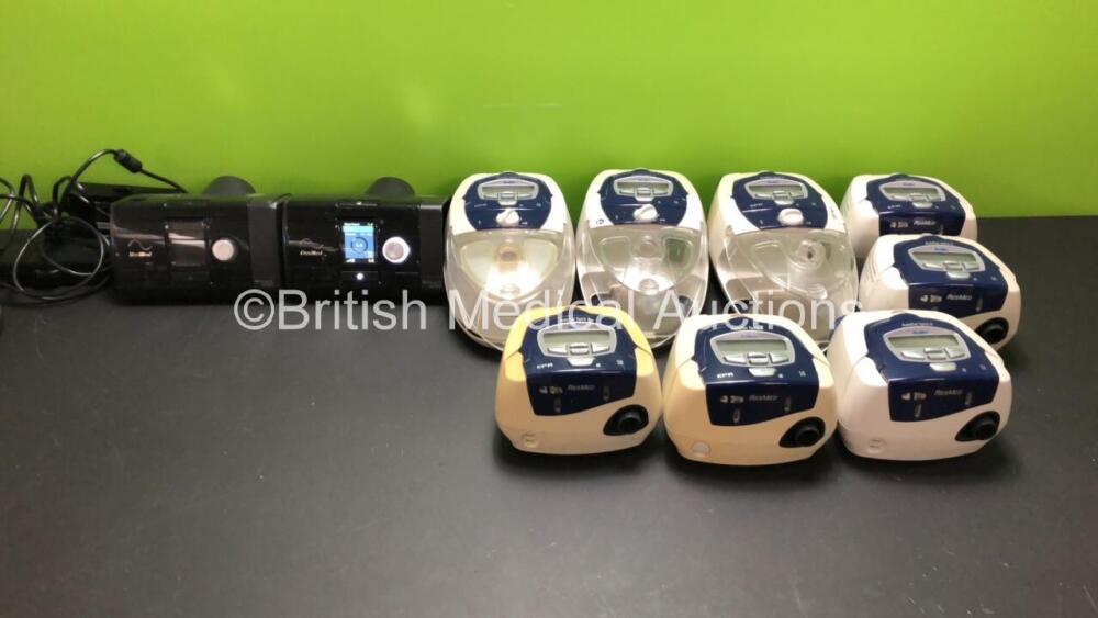 2 x ResMed Airsense 10 Autoset CPAP Units with 2 x AC Power Supplies ...