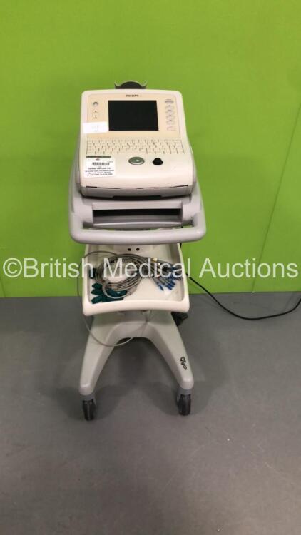 Philips PageWriter Trim II ECG Machine on Stand with 1 x 10-Lead ECG Lead (Powers Up) * SN ...