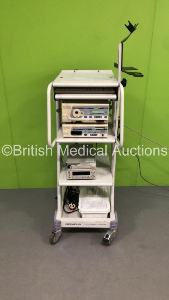 Olympus TC-C2 Compact Stack Trolley with Olympus Visera CLV-S40 Light ...