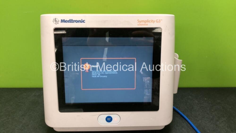 Medtronic Symplicity G3 Generator (Powers Up with F56 Fault-See Photo ...