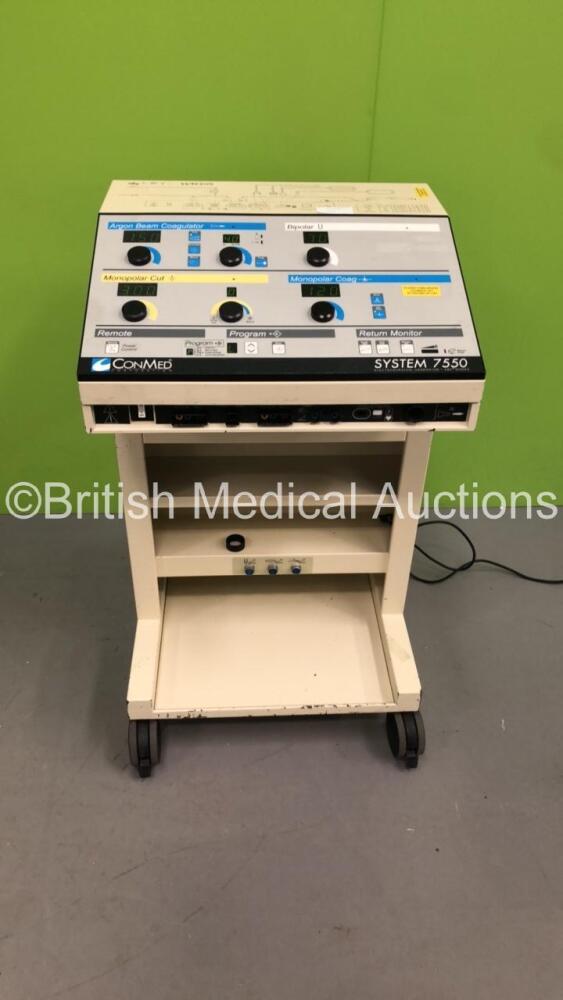 ConMed System 7550 Electrosurgical Generator ABC Modes (Powers Up) *GH ...
