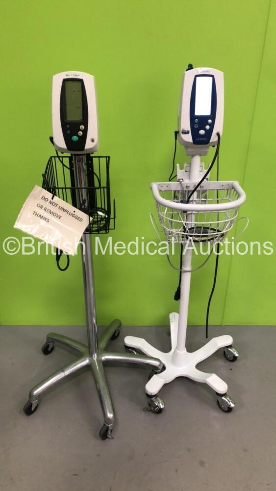 1 x Welch Allyn SPOT Vital Signs Monitor on Stand with BP Hose and SPO2 ...