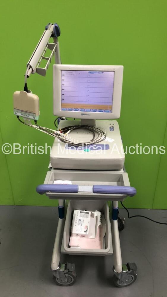 Nihon Kohden ECG-1550K Cardiofax V ECG Machine on Stand with 10 Lead ...
