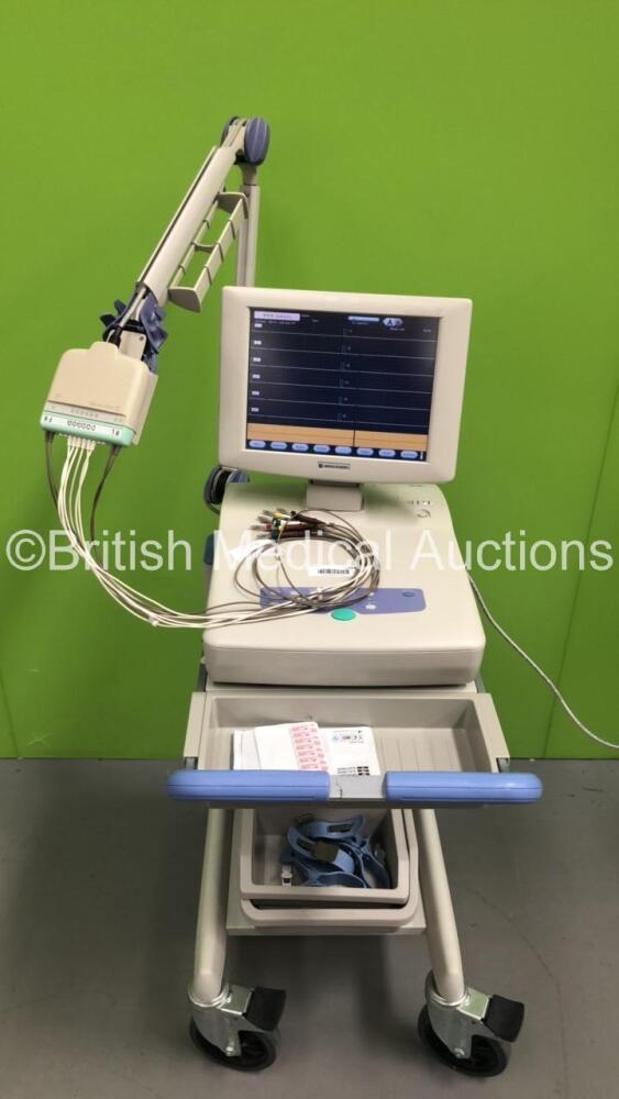 Nihon Kohden ECG-1550K Cardiofax V ECG Machine on Stand with 10 Lead ...
