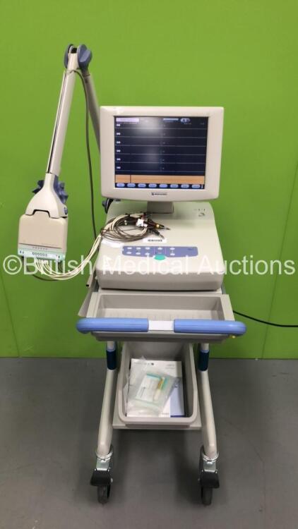 Nihon Kohden ECG-1550K Cardiofax V ECG Machine on Stand with 10 Lead ...
