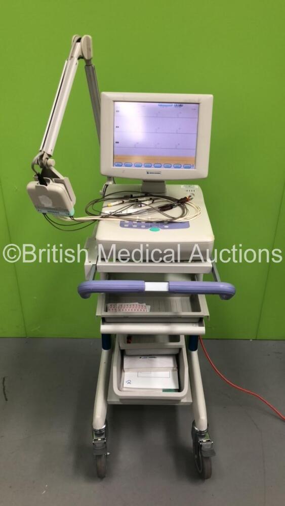 Nihon Kohden ECG-1550K Cardiofax V ECG Machine on Stand with 10 Lead ...