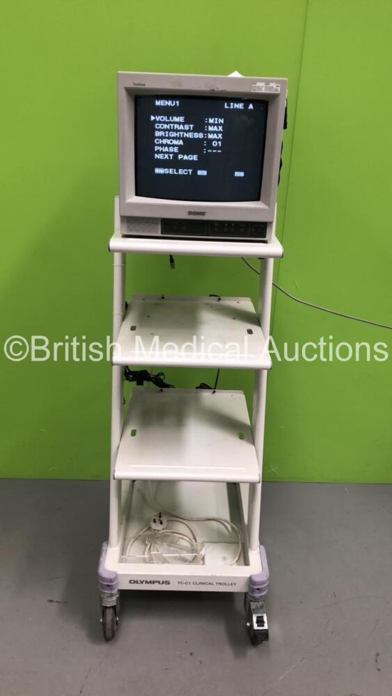 Olympus TC-C1 Stack Trolley with Sony Trinitron Monitor (Powers Up ...