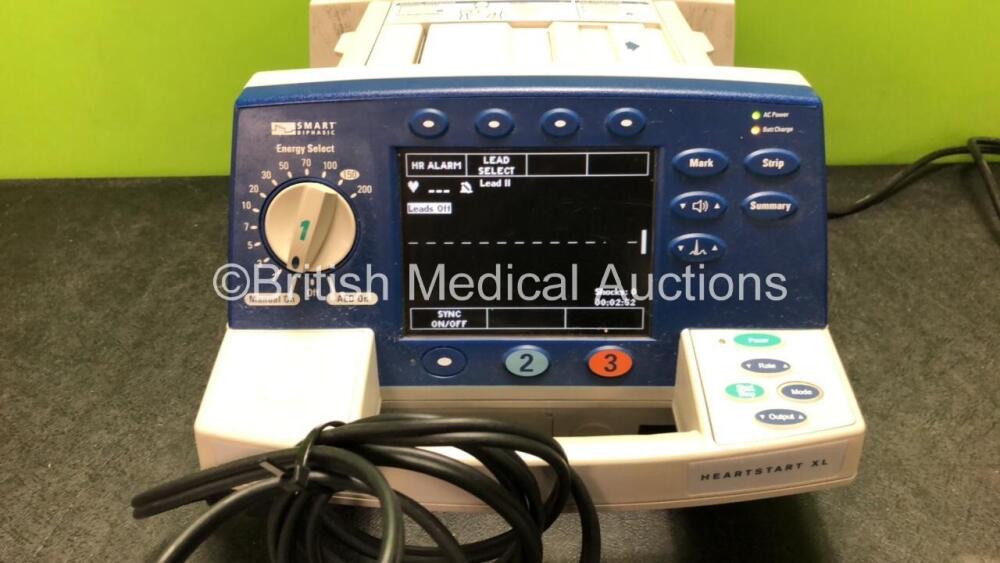 Philips Heartstart XL Smart Biphasic Defibrillator Including Pacer ECG ...