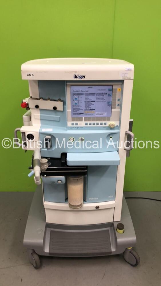 Drager Primus Infinity Empowered Anaesthesia Machine Software Version ...