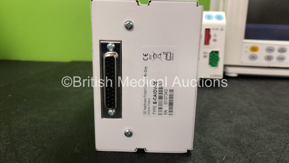 GE Datex Ohmeda S/5 Compact Anesthesia Monitor with 1 x GE E-CAiOV ...
