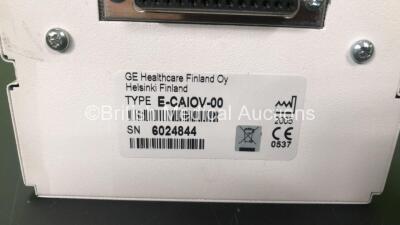 GE Datex Ohmeda E-CAiOV Module Including Spirometry and D Fend Water ...