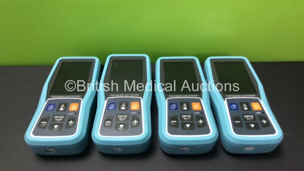 4 x PC-900B Handheld Capnograph and Oximeters (All Power Up) | June ...