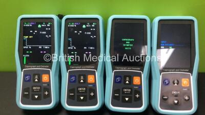 4 x PC-900B Handheld Capnograph and Oximeters (All Power Up) | June ...