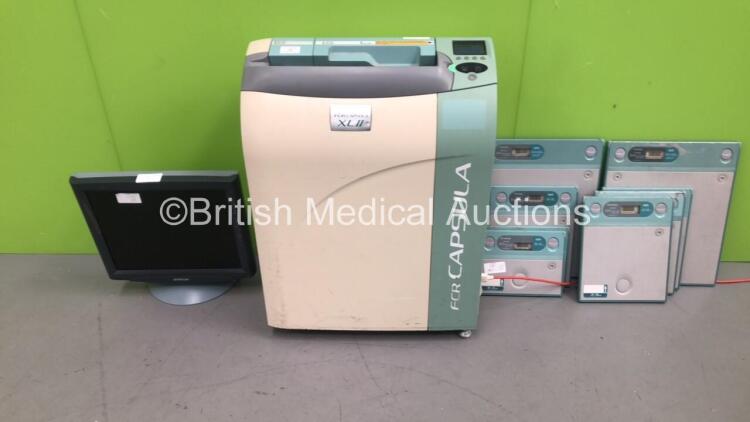 Fujifilm FCR Capsula XL II Cr Reader Ref CR-IR 359 with Monitor and 8 x ...