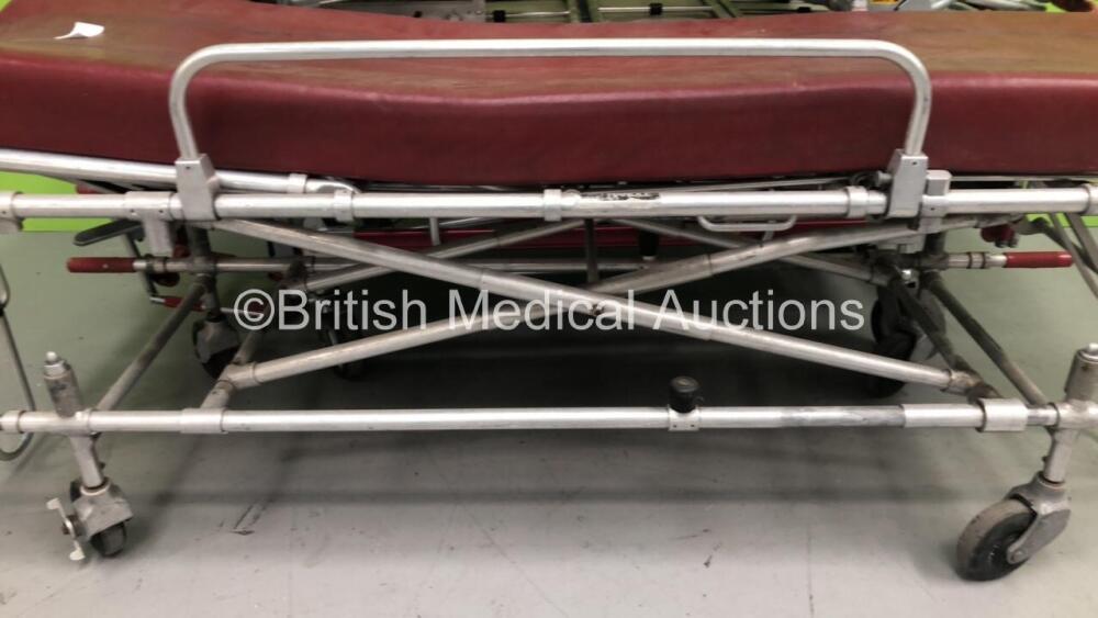 2 x Ferno Falcon Six Hydraulic Ambulance Stretchers with Mattress and 1 ...