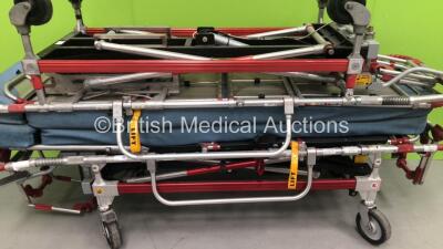 2 x Ferno Falcon Six Hydraulic Ambulance Stretchers with Mattress and 1 ...