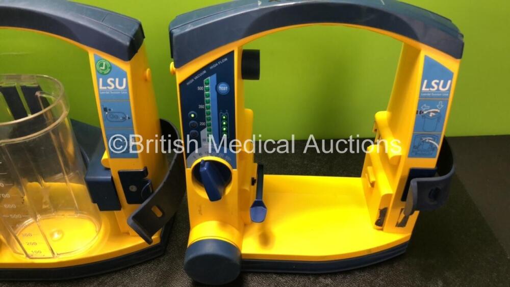 3 x LSU Suction Units with 2 x Cups and 1 x Lid Including 2 x Batteries ...