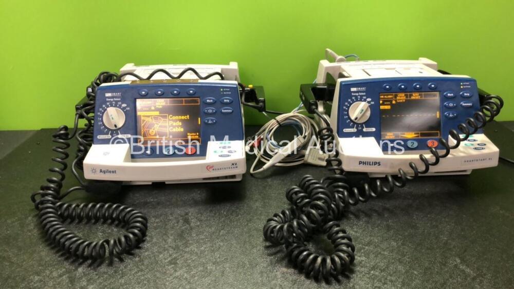1 x Agilent Heartstream XL Smart Biphasic Defibrillator Including Pacer ...
