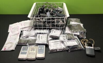 Mixed Lot Including Various BP Cuffs and Hoses, Philips M1133A SpO2 ...