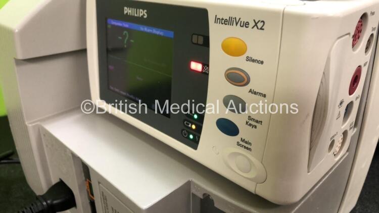2 x Philips IntelliVue MP30 Patient Monitors with 2 x Philips ...