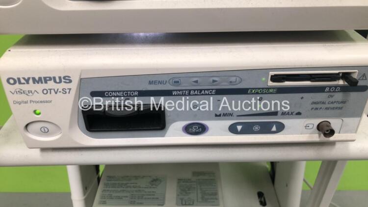 Olympus Compact Trolley with Olympus OEV191 Monitor, Olympus Visera CLV ...