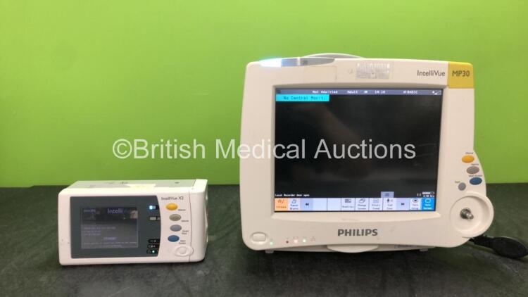 1 x Philips IntelliVue MP30 Patient Monitor (Powers Up, with Damaged ...