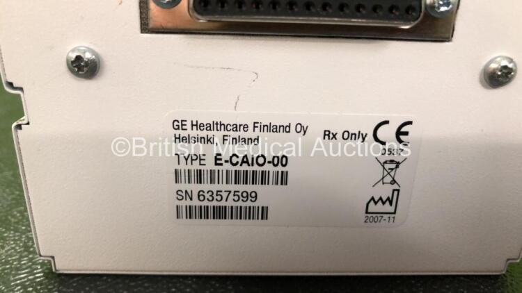 GE Type E-CAiO-00 Gas Module with D-Fend Water Trap *Mfd 2007* (SN ...