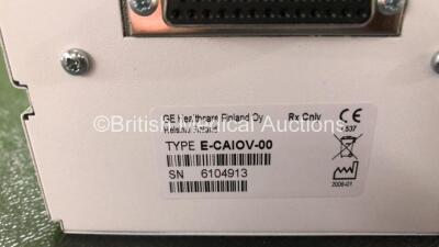 GE Type E-CAiOV-00 Gas Module with Spirometry and D-Fend Water Trap ...