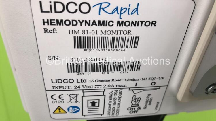 LiDCO Rapid Monitor on Stand with Accessories (Powers Up) | September ...
